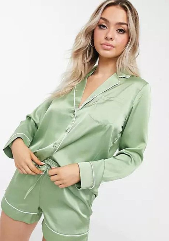 Satin Pajamas Set | Miss Satin
